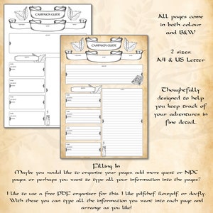 Dnd Campaign Journal Download, Dungeons and Dragons RPG, Dnd Campaign ...