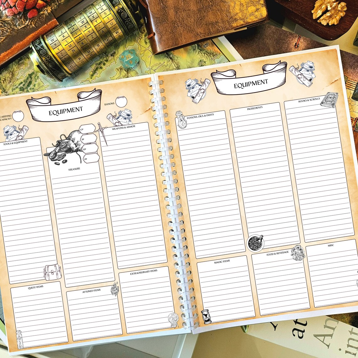 Dnd Campaign Journal Download, Dungeons and Dragons RPG, Dnd Campaign ...