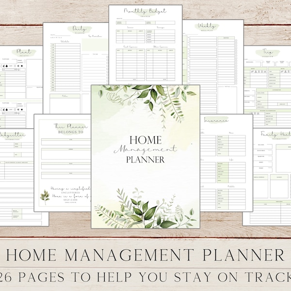 Home Management Binder - Etsy