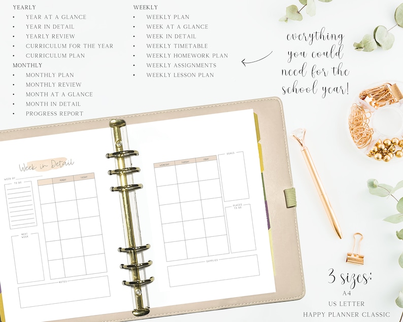 Printable Homeschool Planner Homeschool Printable Organizer - Etsy