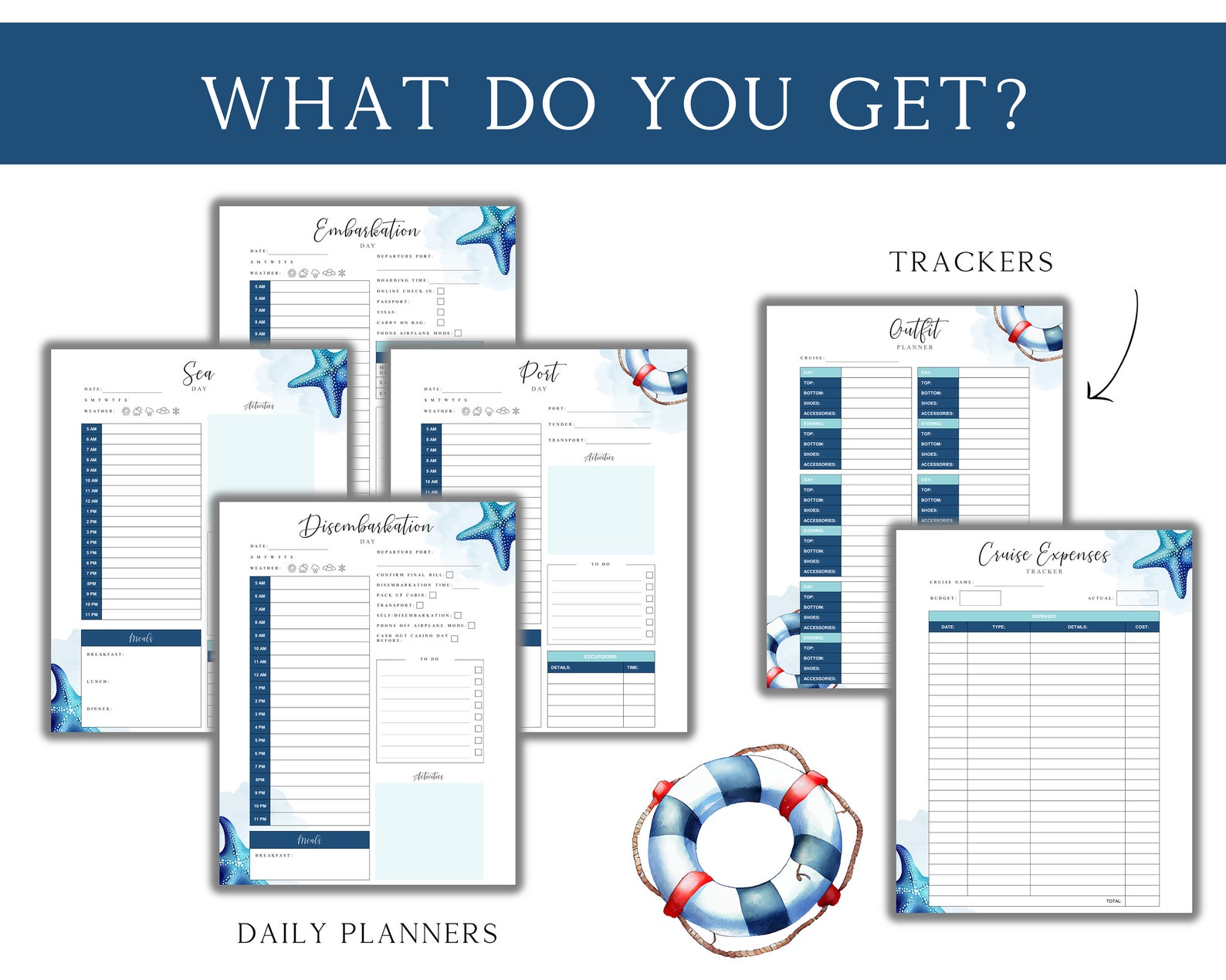 Cruise Planner Printable, Travel Itinerary, Destination Planner ...