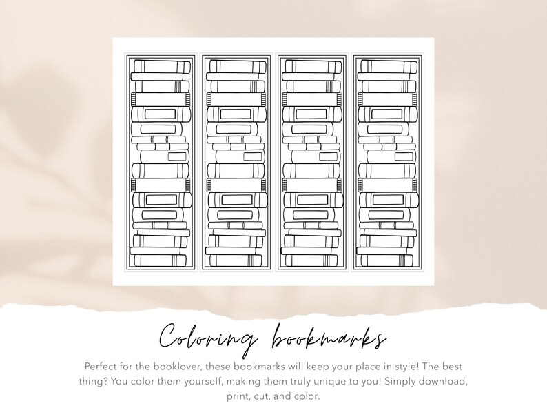Printable Coloring Bookmarks, Reading Tracker, Adult Coloring Bookmark ...