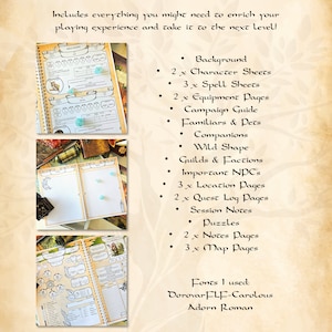 Dnd Campaign Journal Download, Dungeons and Dragons RPG, Dnd Campaign ...
