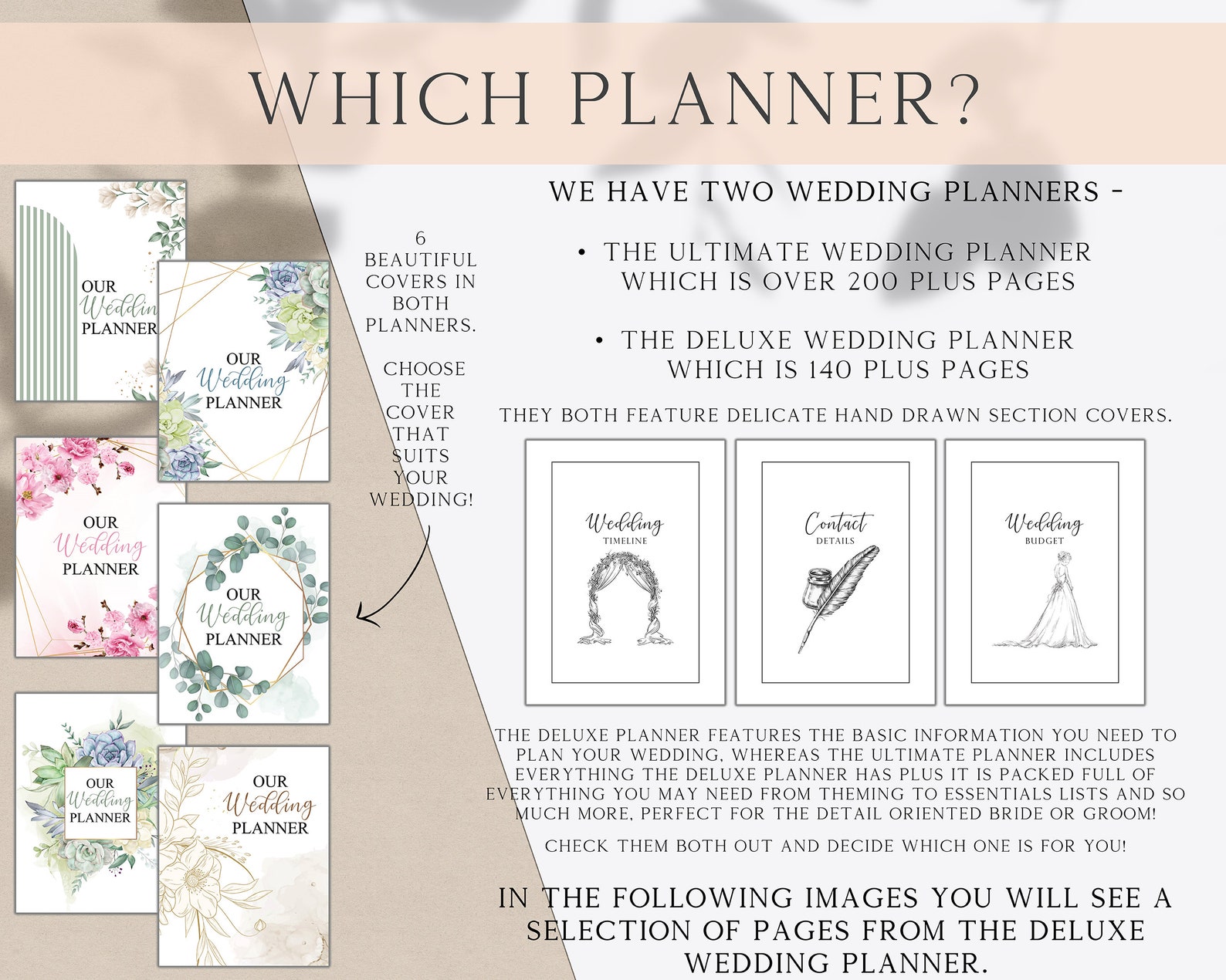 Deluxe Wedding Planner Printable, Wedding Planner Kit, Wedding Planning ...