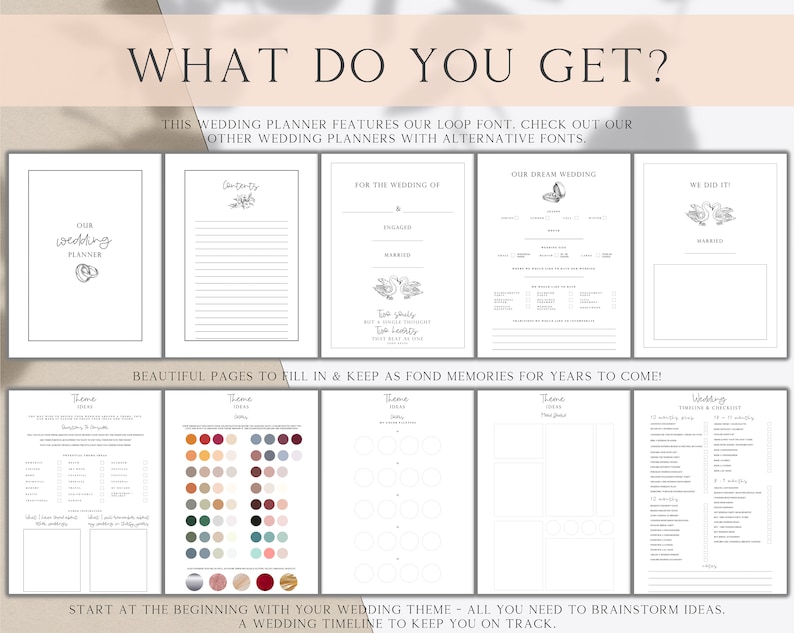 Ultimate Wedding Planner Printable, Wedding Planner Kit, Wedding Planning Book, Wedding Binder ...
