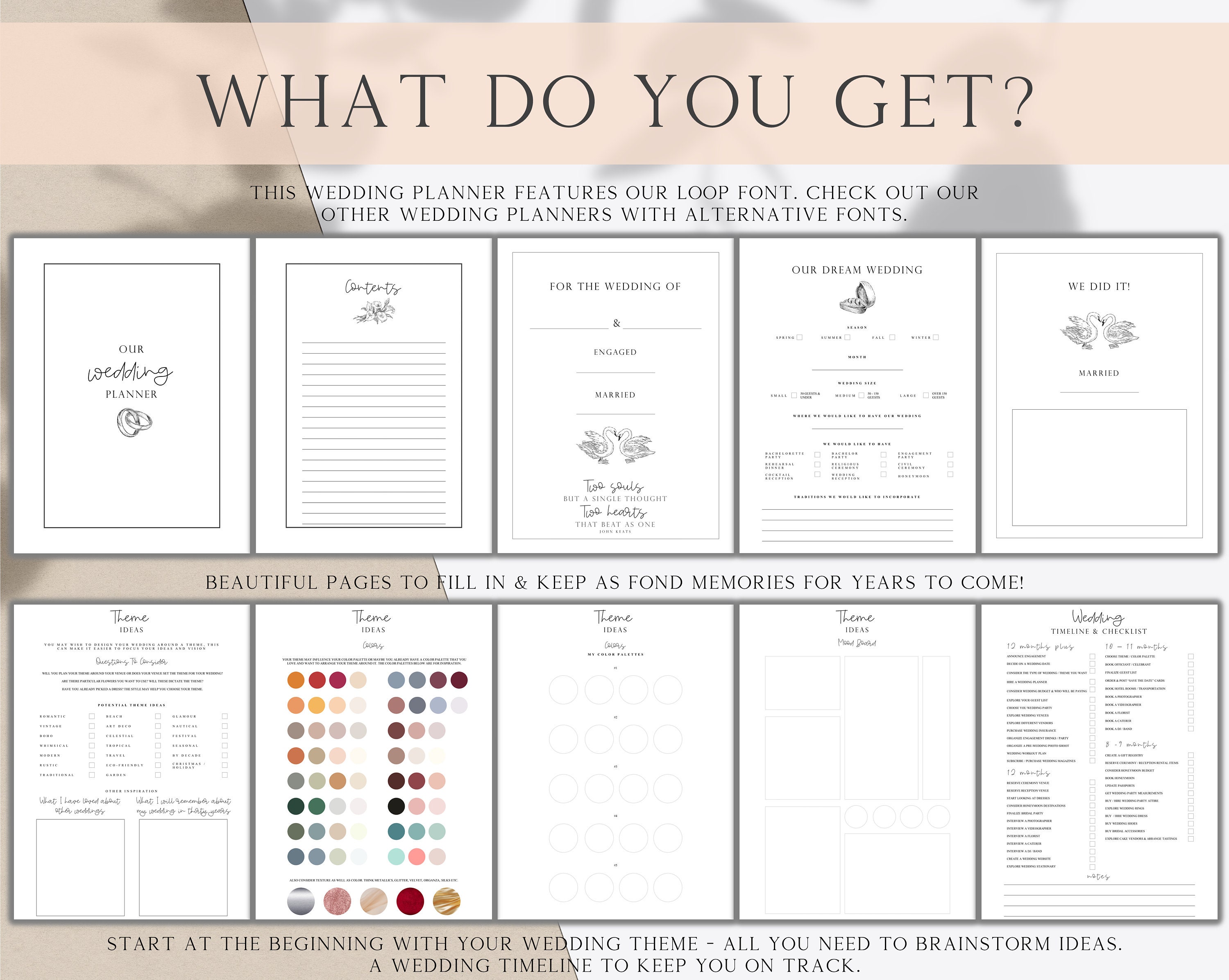 Ultimate Wedding Planner Printable, Wedding Planner Kit, Wedding ...