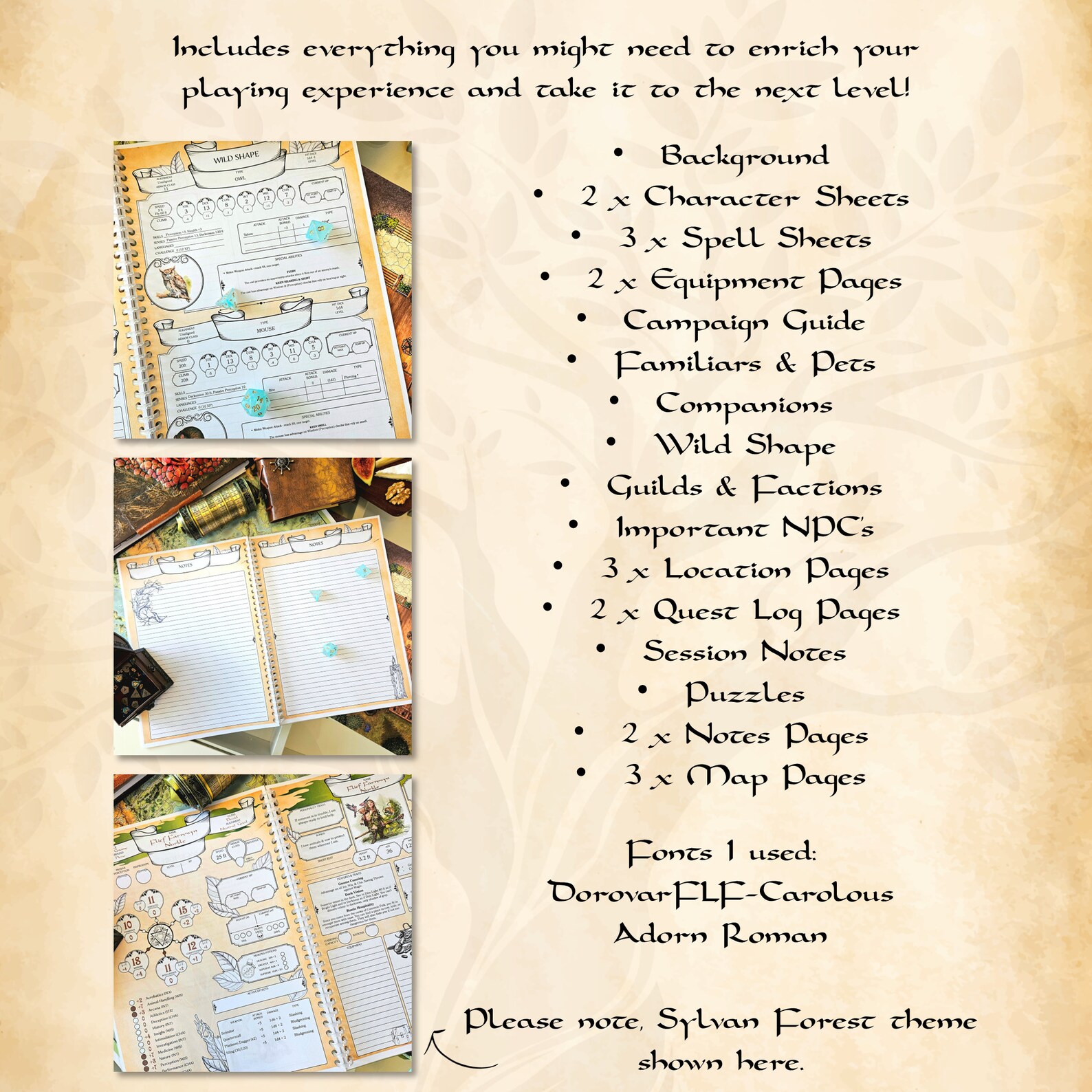 Dnd Campaign Journal Download, Dungeons and Dragons RPG, Dnd Campaign ...