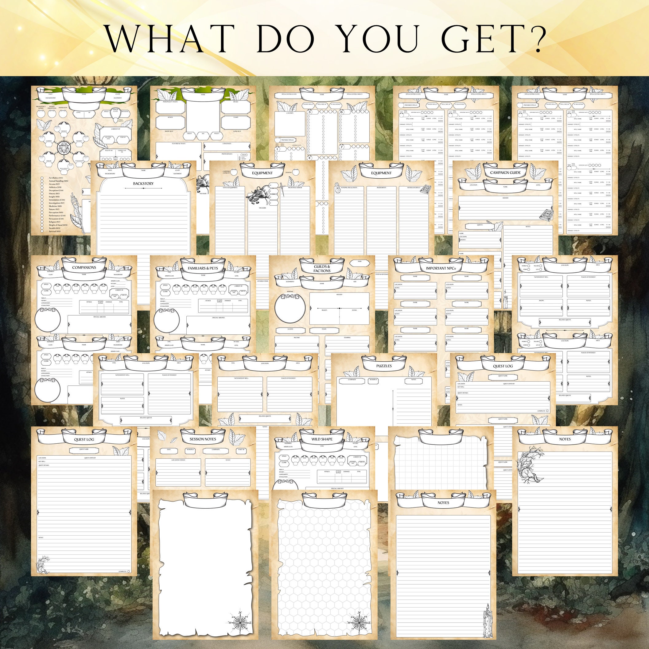 Dnd Campaign Journal Download, Dungeons and Dragons RPG, Dnd Campaign ...