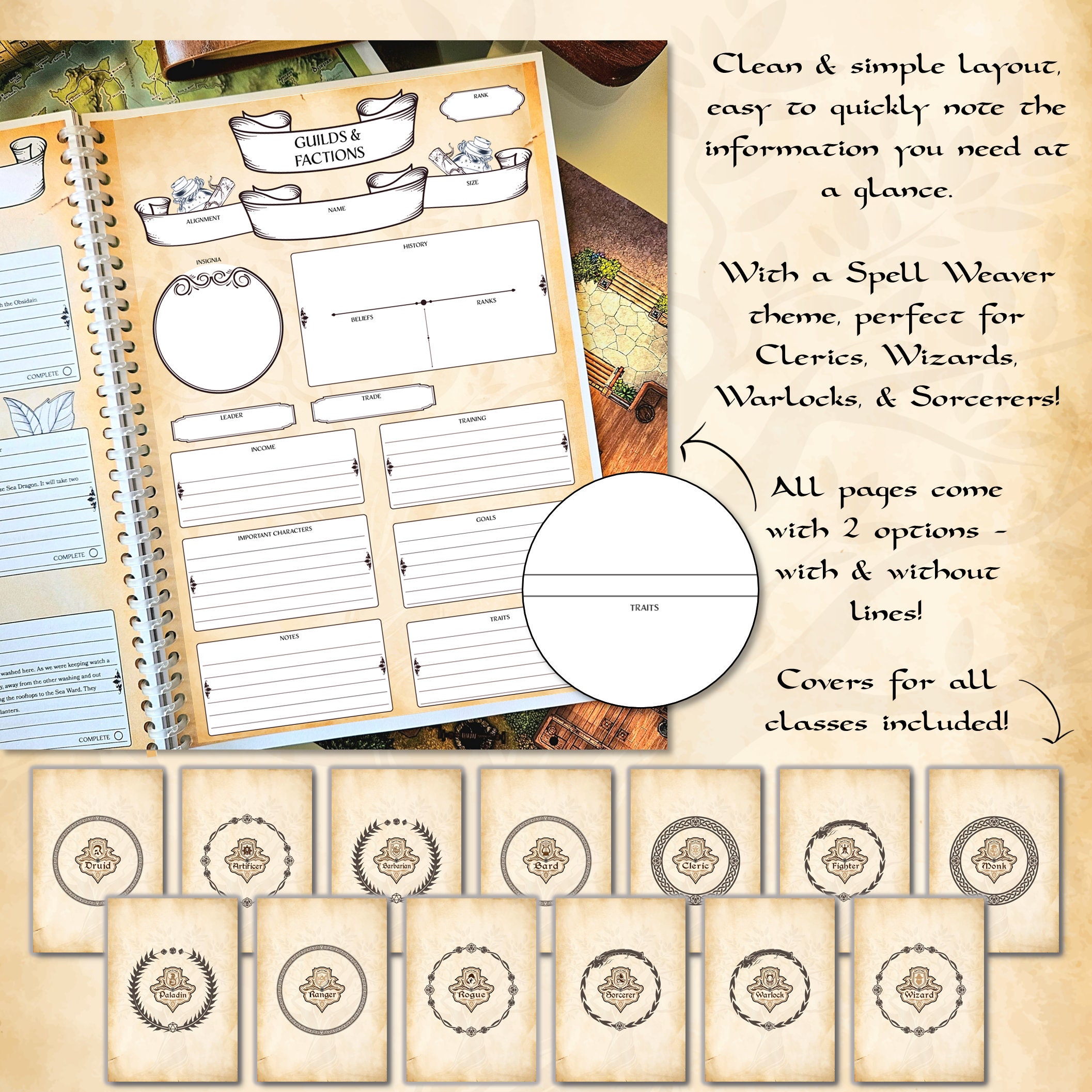 Dnd Campaign Journal Download, Dungeons and Dragons RPG, Dnd Campaign ...