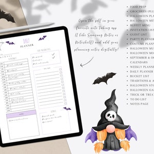 Halloween Planner Printable, Halloween Party Planning Binder, Holiday ...