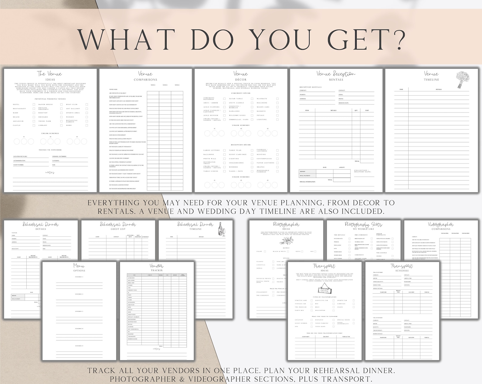 Ultimate Wedding Planner Printable Wedding Planner Kit - Etsy