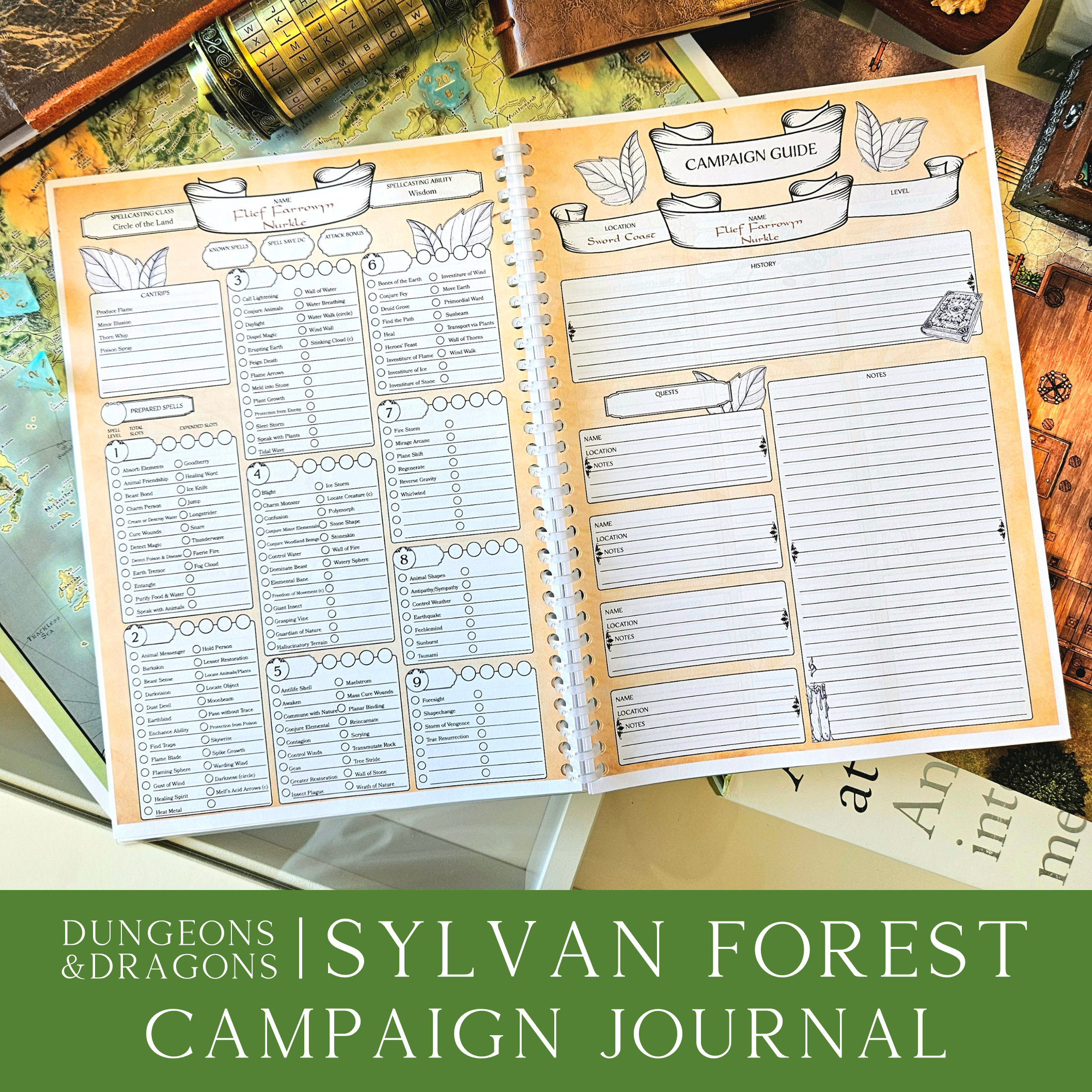 Dnd Campaign Journal Download, Dungeons and Dragons RPG, Dnd Campaign ...