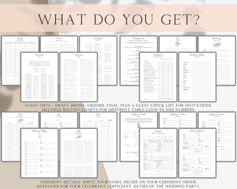 Ultimate Wedding Planner Printable, Wedding Planner Kit, Wedding ...