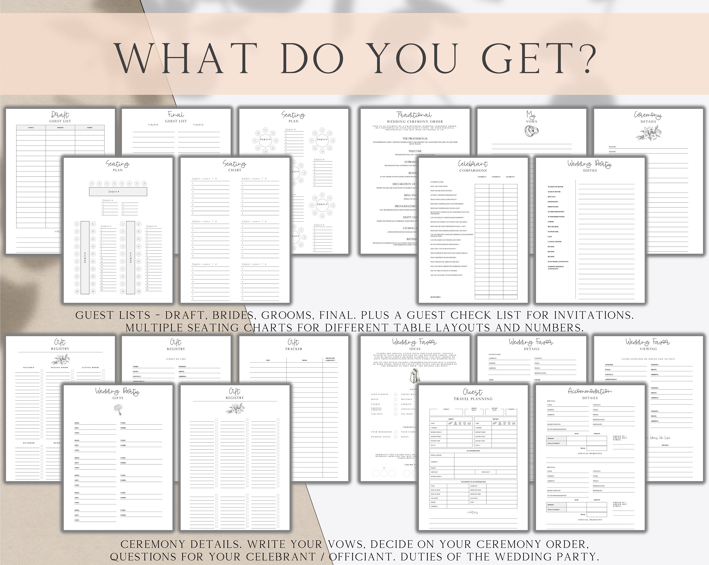 Ultimate Wedding Planner Printable, Wedding Planner Kit, Wedding Planning Book, Wedding Binder ...