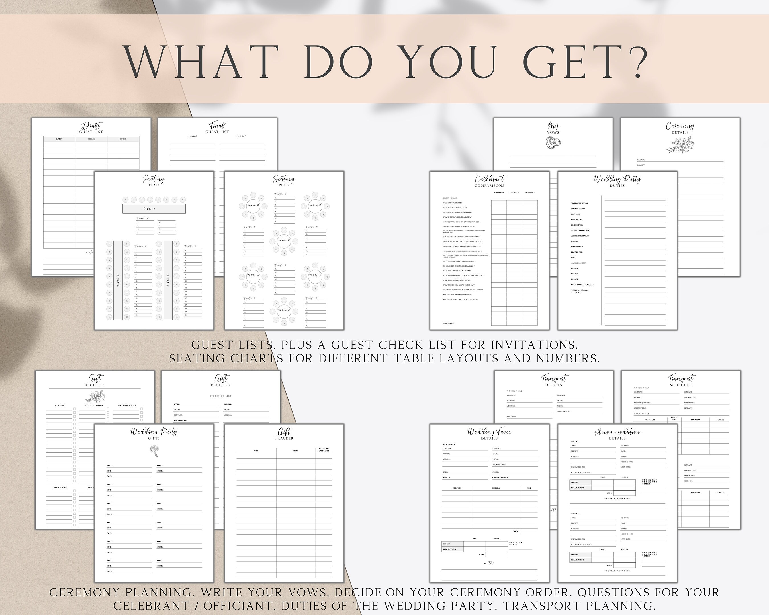 Deluxe Wedding Planner Printable Wedding Planner Kit Wedding - Etsy