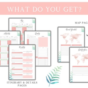 Printable Travel Planner, Printable Vacation Planner, Holiday Checklist ...