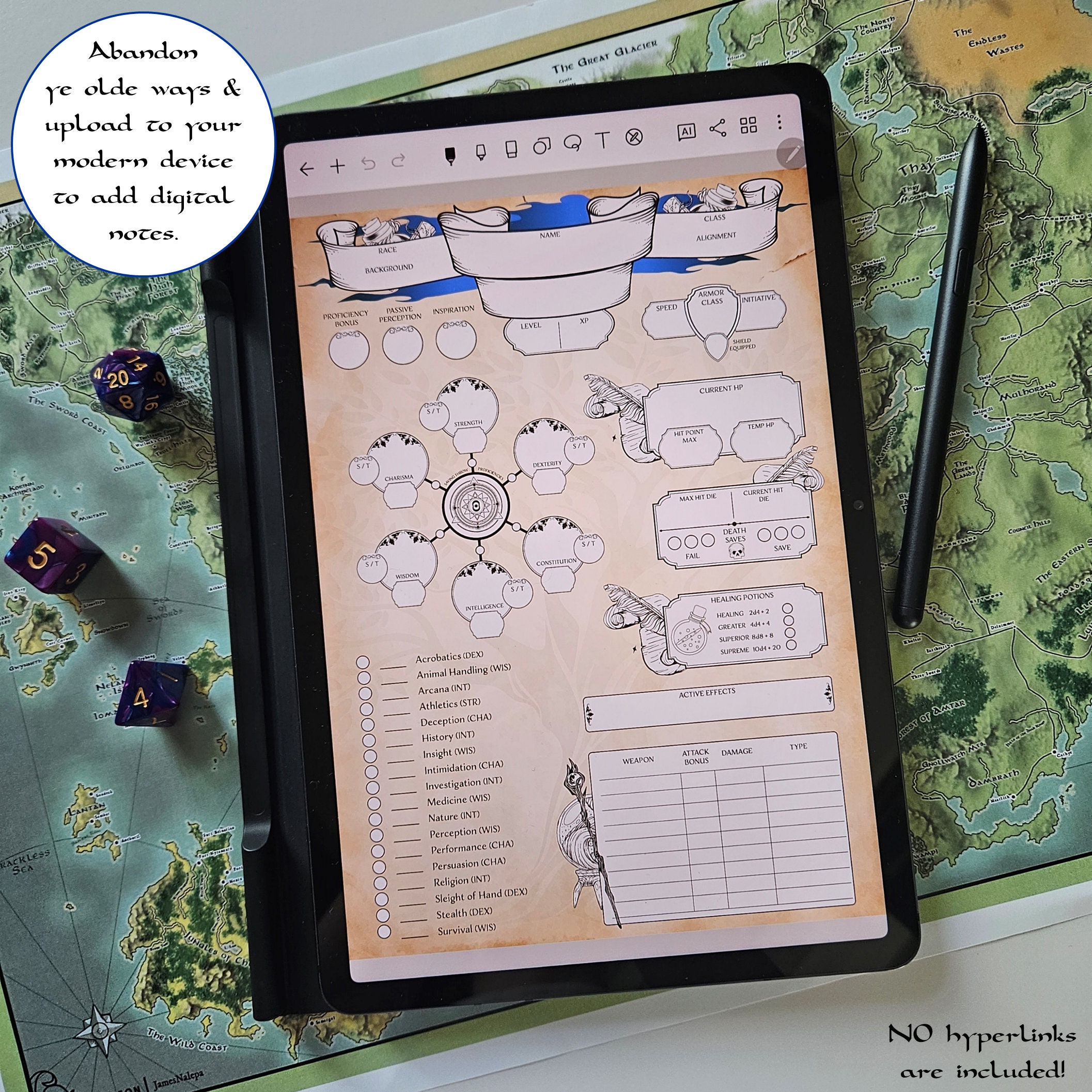 Dnd Character Sheet Download, Dungeons and Dragons RPG, Dnd Character ...