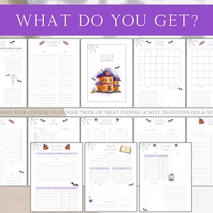 Halloween Planner Printable, Halloween Party Planning Binder, Holiday ...