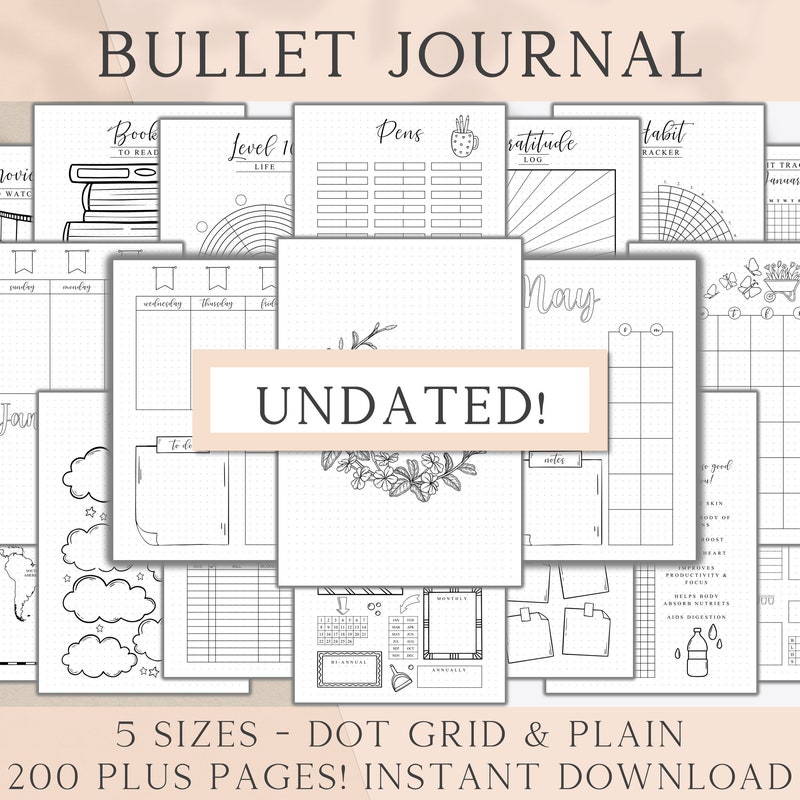 Bullet Journal 2026 - Etsy