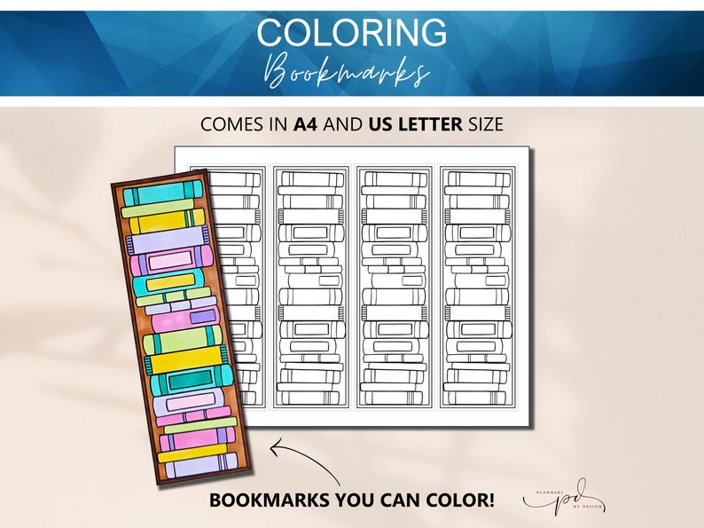 Printable Coloring Bookmarks, Reading Tracker, Adult Coloring Bookmark ...