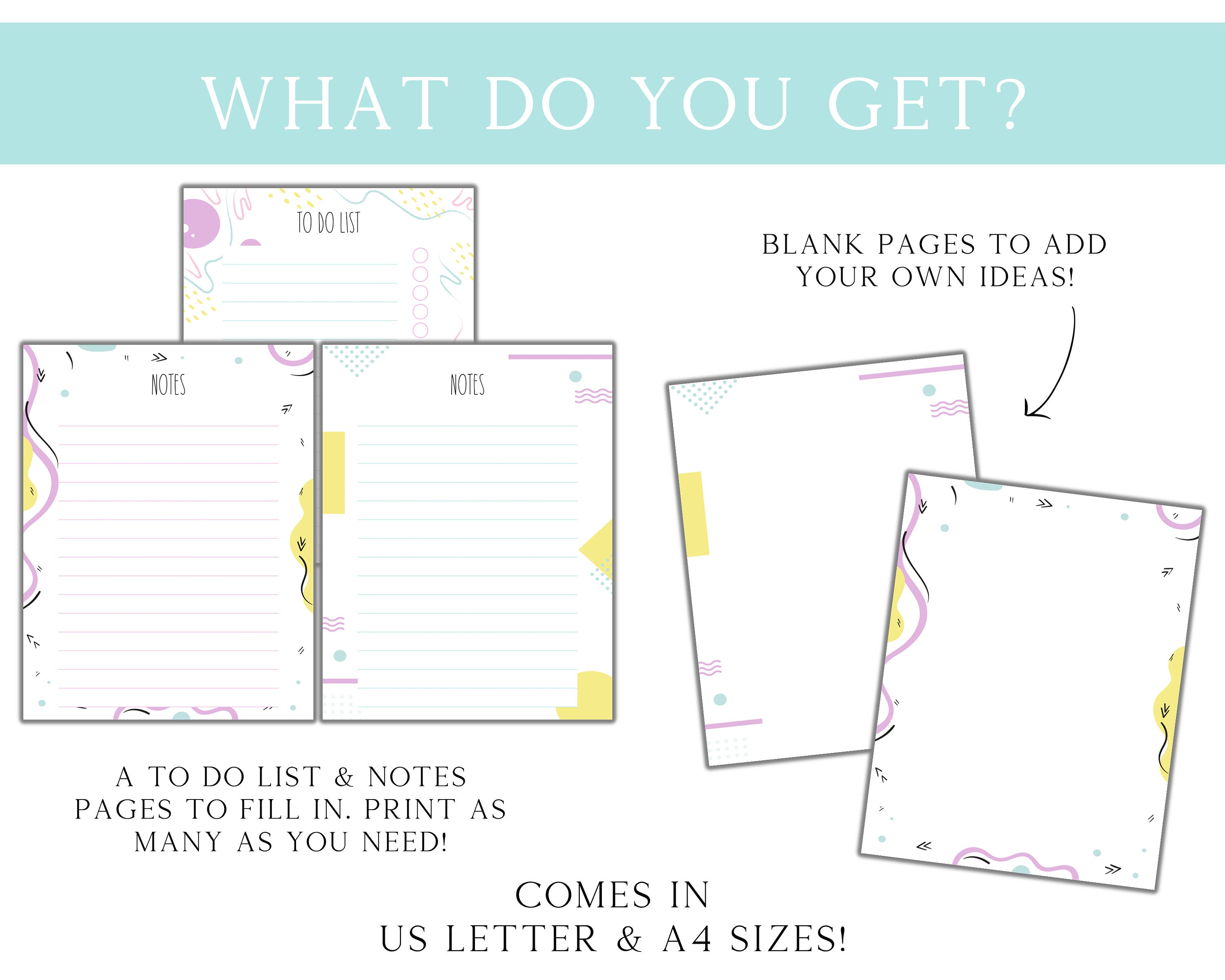 Printable Student Planner and Stickers Bundle, Teenage Academic ...