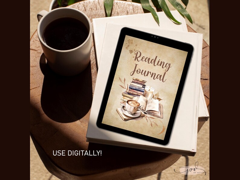Printable Reading Journal Dashboard, Printable Book Lover Gift, A5 ...