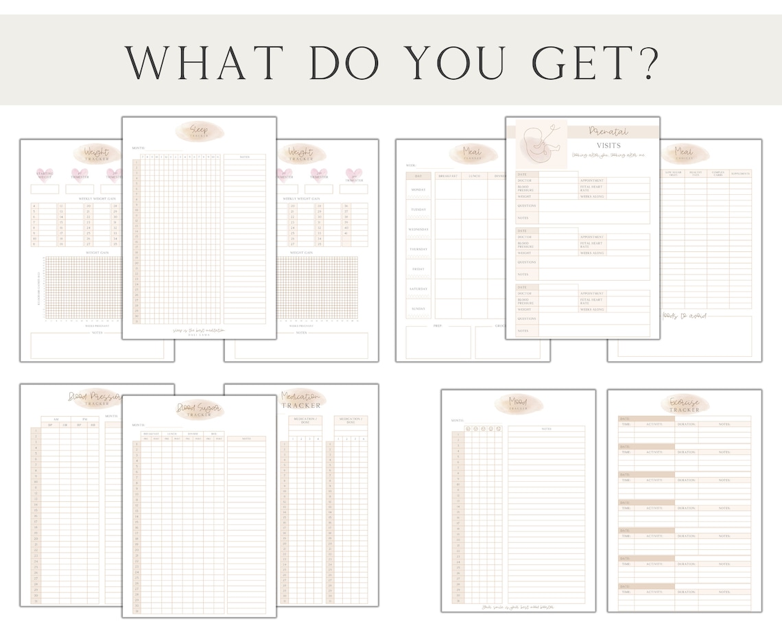 Pregnancy Planner Printable Pregnancy Journal Bump to Baby - Etsy