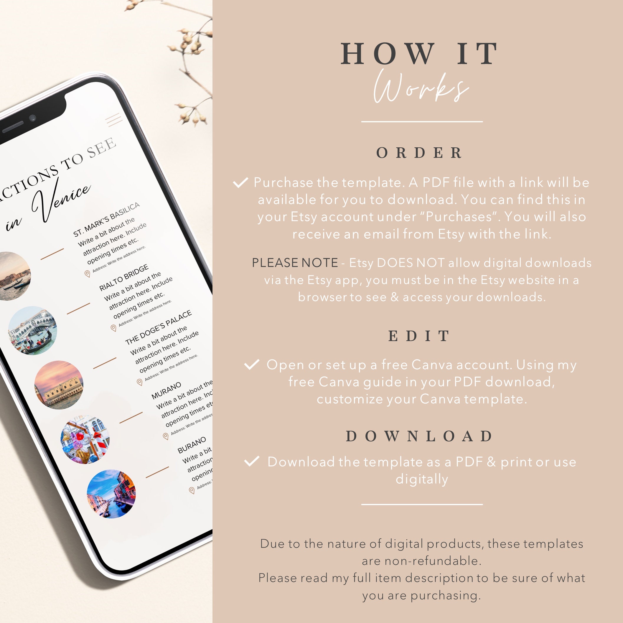 Editable Travel Itinerary Template, Vacation Planner Travel Guide ...