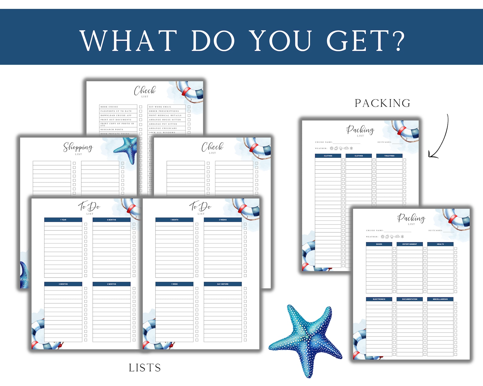 Cruise Planner Printable, Travel Itinerary, Destination Planner ...