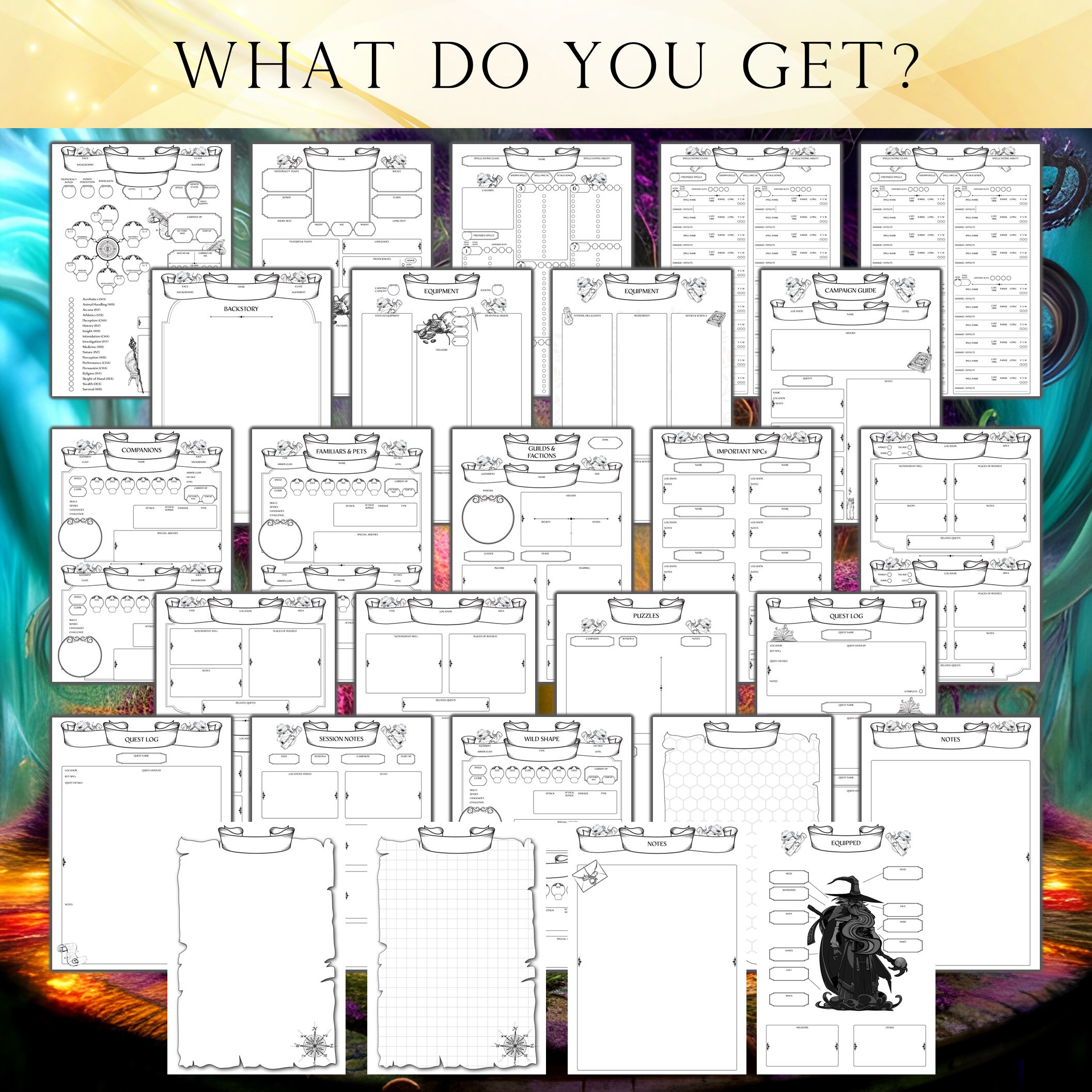 Dnd Campaign Journal Download, Dungeons and Dragons RPG, Dnd Campaign ...