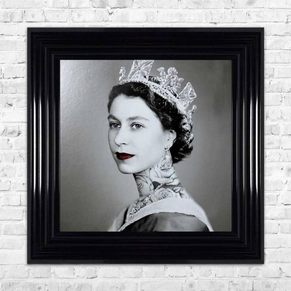 Queen Elizabeth Art - Etsy