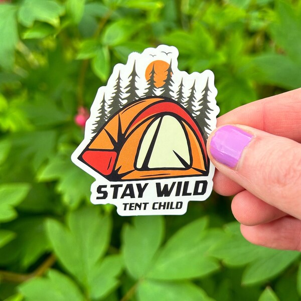 Camping Sticker - Etsy