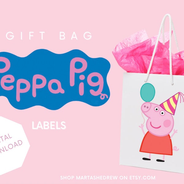 Peppa Pigs Party Bags - Etsy