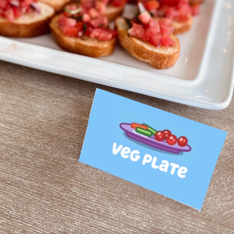 Bluey Themed Buffet Labels- Buffet Cards, Food Labels, Party Labels ...