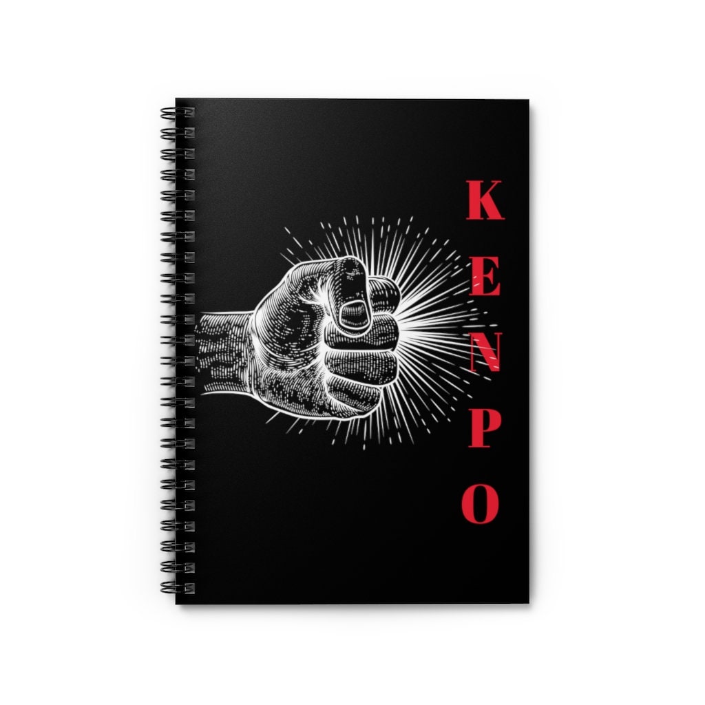 Kenpo Notebook, Kenpo Karate, Unique Martial Arts Gifts, Karate Journal ...