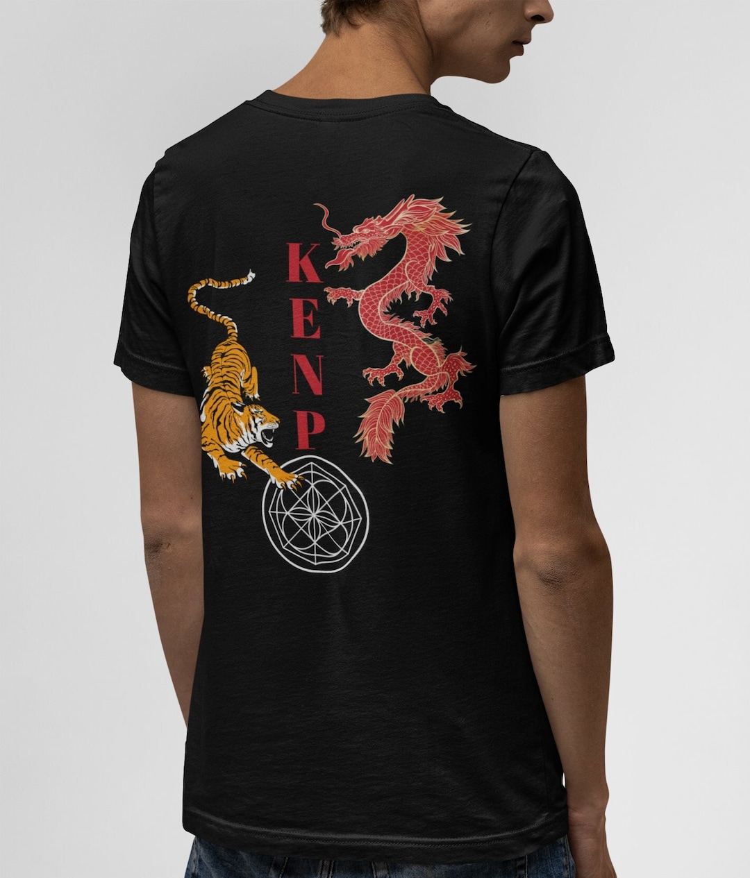 Kenpo Tiger and Dragon Tshirt, Classic Kenpo Tee, Karate Tshirt,kenpo ...