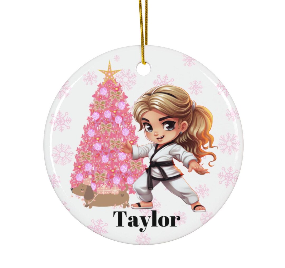 Personalized Karate Girl Christmas Ornament, Martial Arts Gift - Etsy