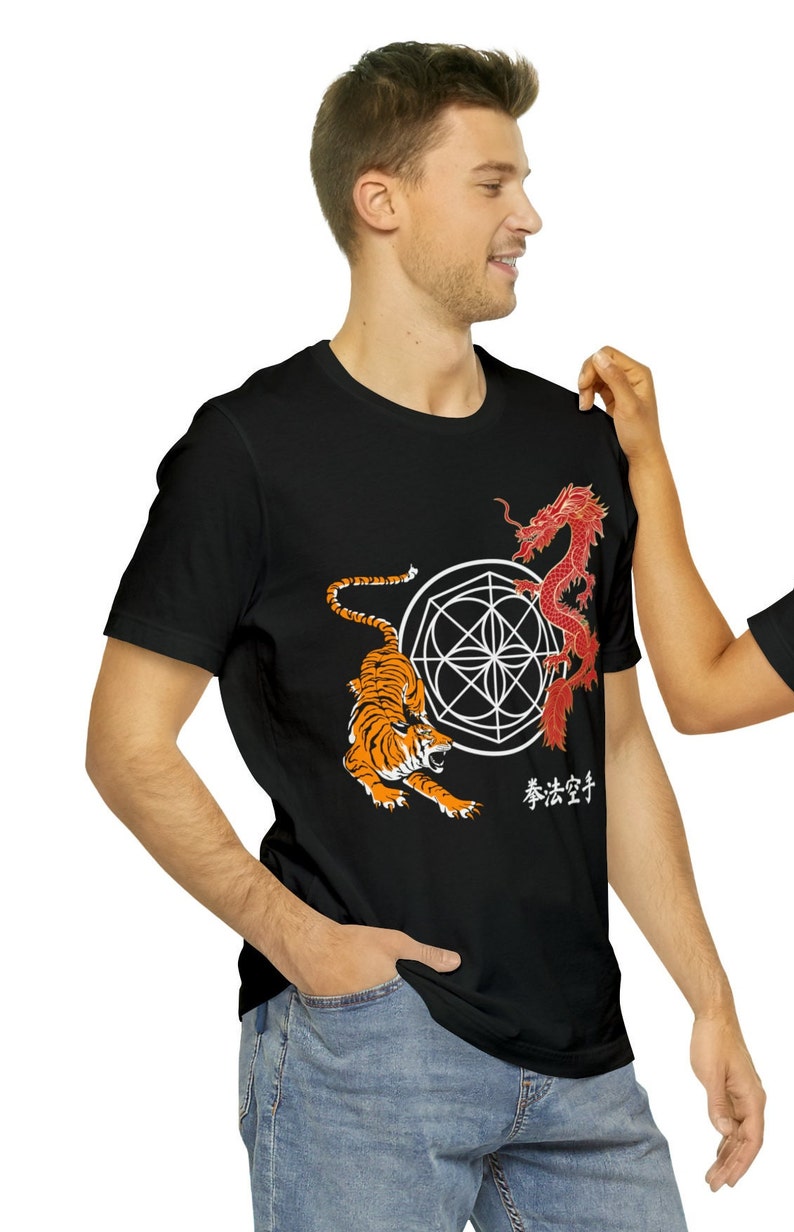 Kenpo Tiger and Dragon Tshirt, Classic Kenpo Tee, Karate Tshirt, Kenpo ...