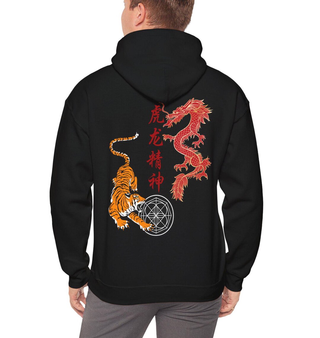 Double Sided Design Hoodie,martial Arts,karate, Unisex Kenpo Hooded ...