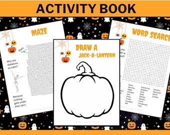 Halloween Number Puzzles for Kids, Fall Activity for Toddlers Printable ...