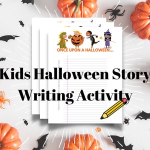 Halloween Activity for Kids | Writing Prompts | Instant Download | Kids ...
