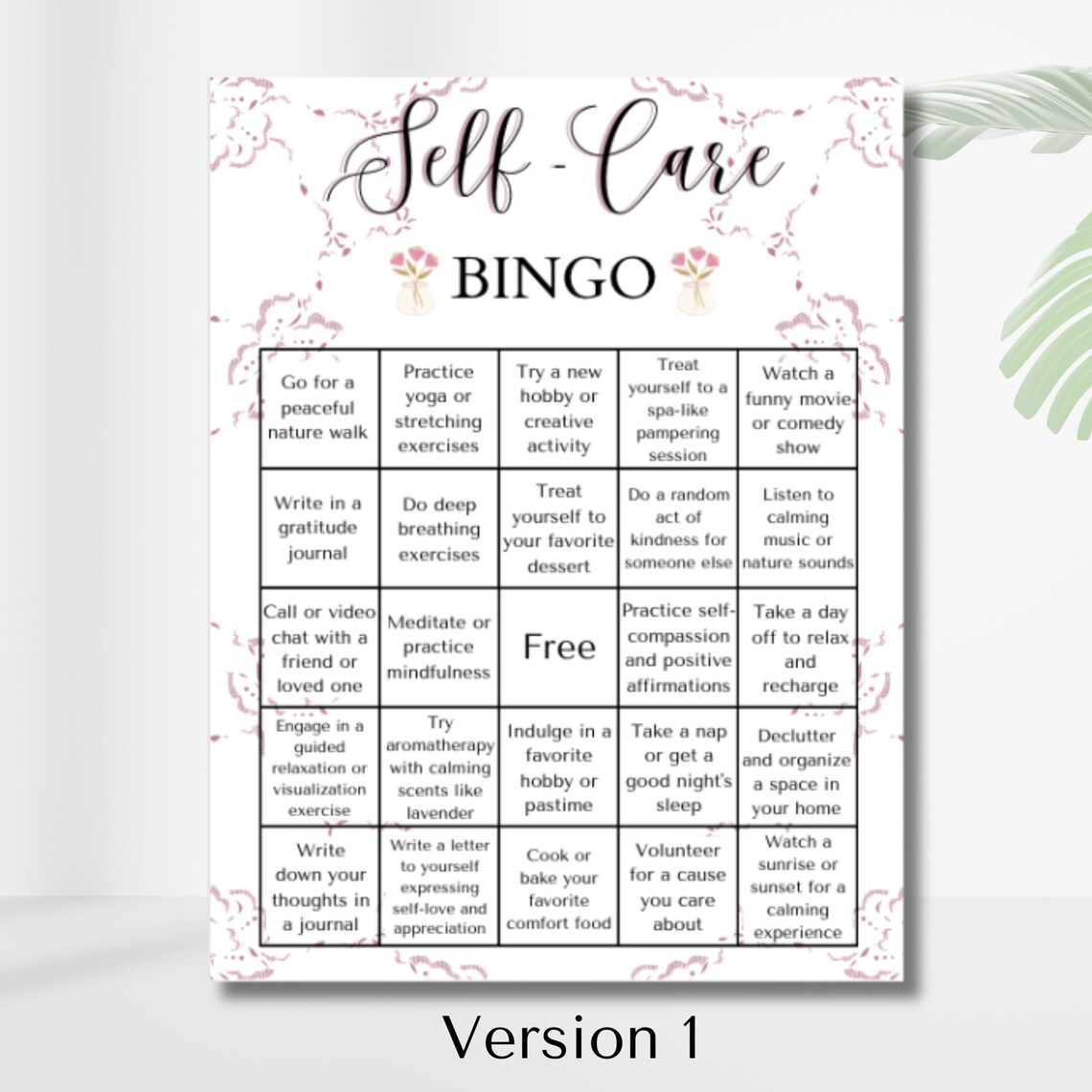 Self-care Bingo: Printable Game for Nurturing Your Well-being ...