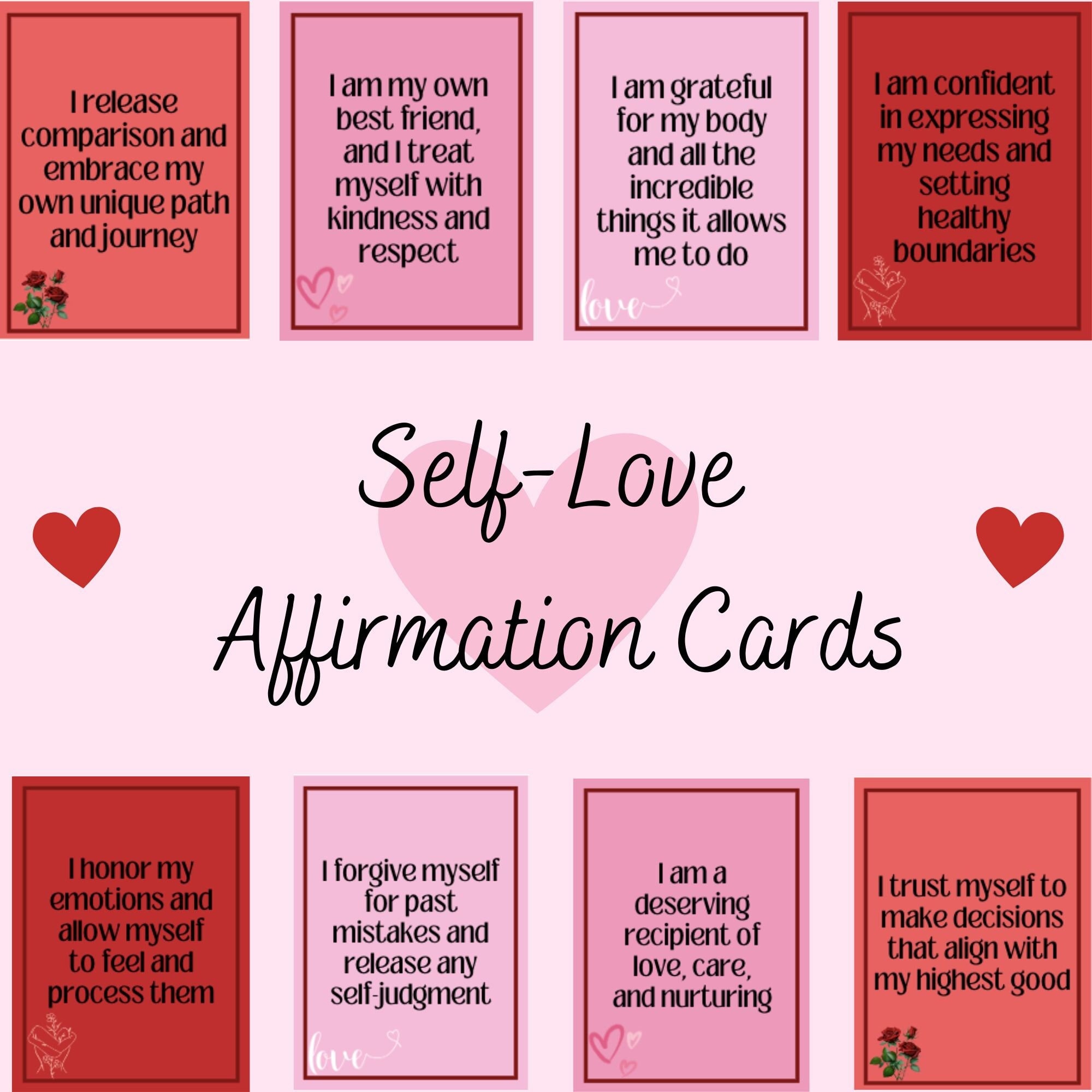 Affirmations of Self-love: 20 Printable Cards to Embrace Your ...