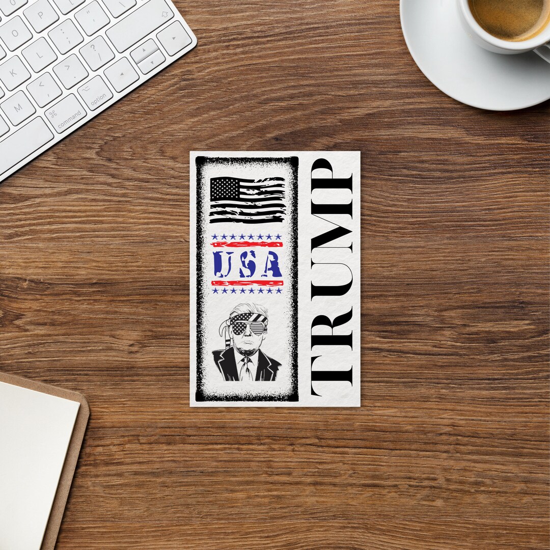 Trump Themed Postcard, Collectible Trump Postcard, Bold Trump Design ...