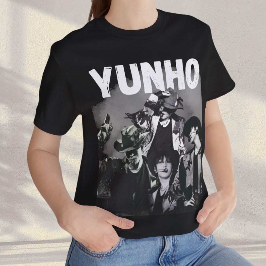 Yunho Cowboy T-shirt | ATEEZ Jeong Yunho Fanmade Shirt | Kpop ATINY ...
