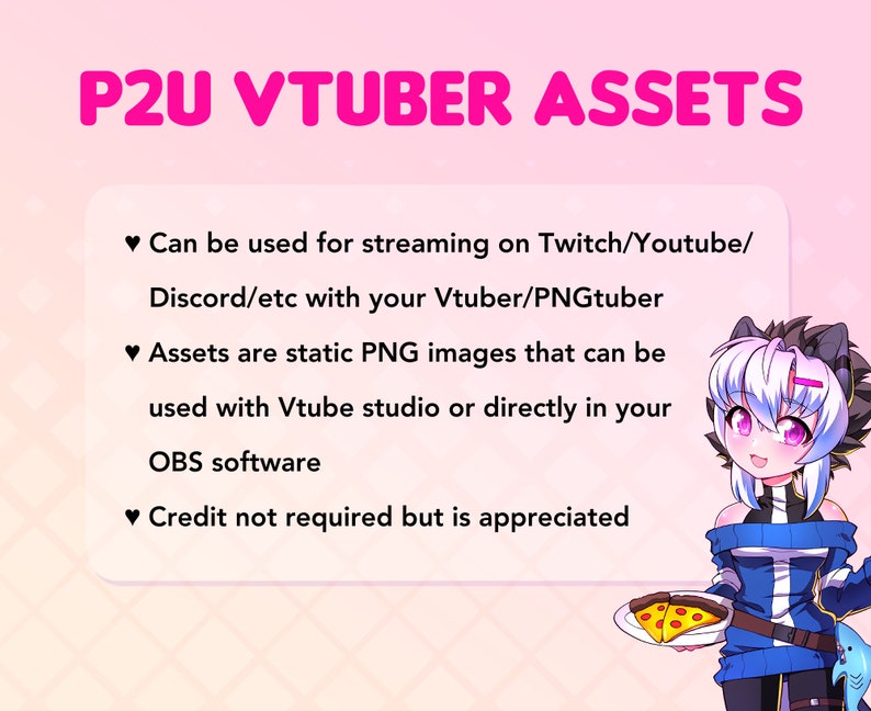 Cute Kawaii Vtuber Angel Assets Pack Pastel Chibi Wings 4 - Etsy