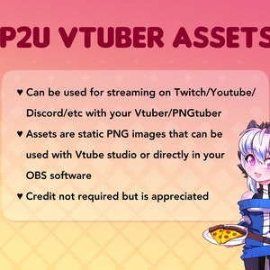 Cute Kawaii Vtuber Devil Assets Pack Dark Demon Wings, 4 Chairs, 2 Mics ...