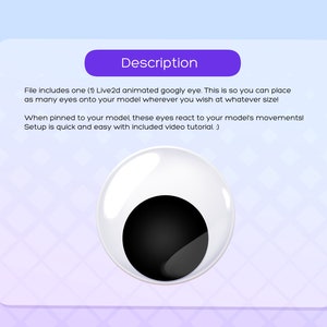 Live2d Animated Silly Googly Eyes for Vtube Studio Vtuber Model ...