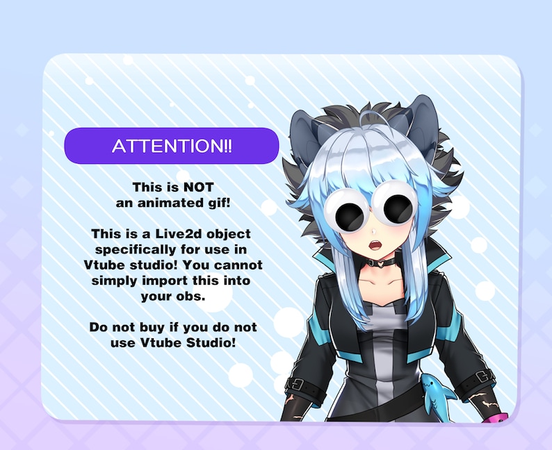 Live2d Animated Silly Googly Eyes for Vtube Studio Vtuber Model ...