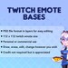5 DIY Chibi Kawaii Twitch Emote Bases Pack Editable PSD File for ...